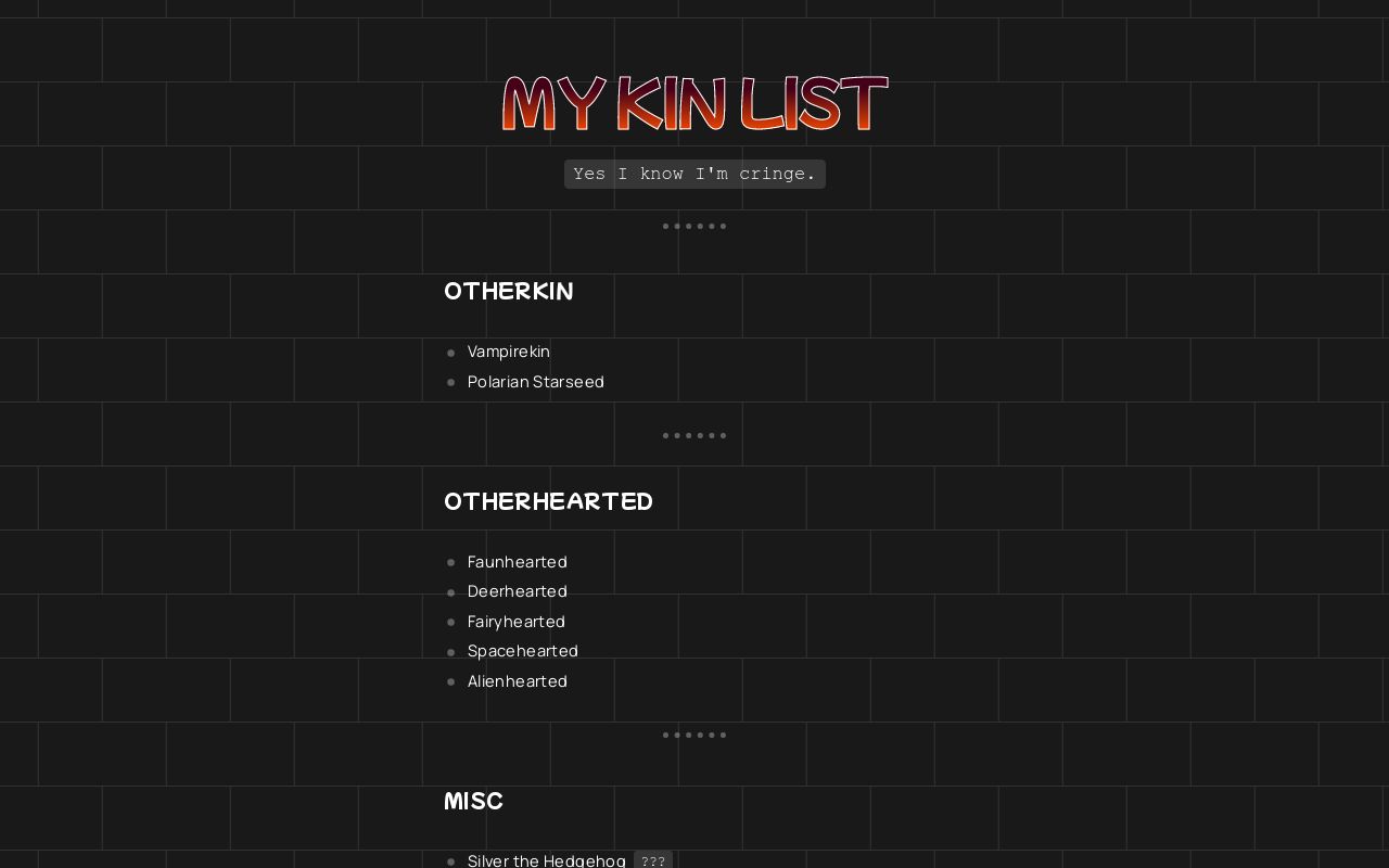 somnphrenzy kin list